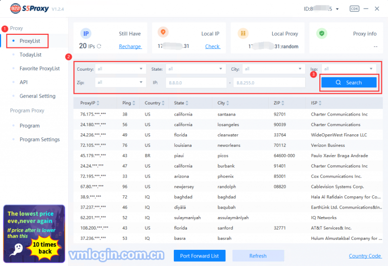 922 S5代理设置 - VMLogin帮助中心