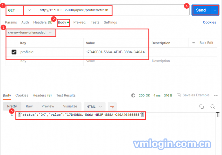使用API接口刷新浏览器 - VMLogin帮助中心