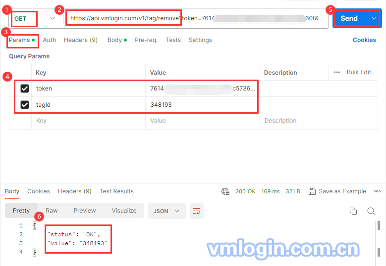 使用API接口删除一组 - VMLogin帮助中心
